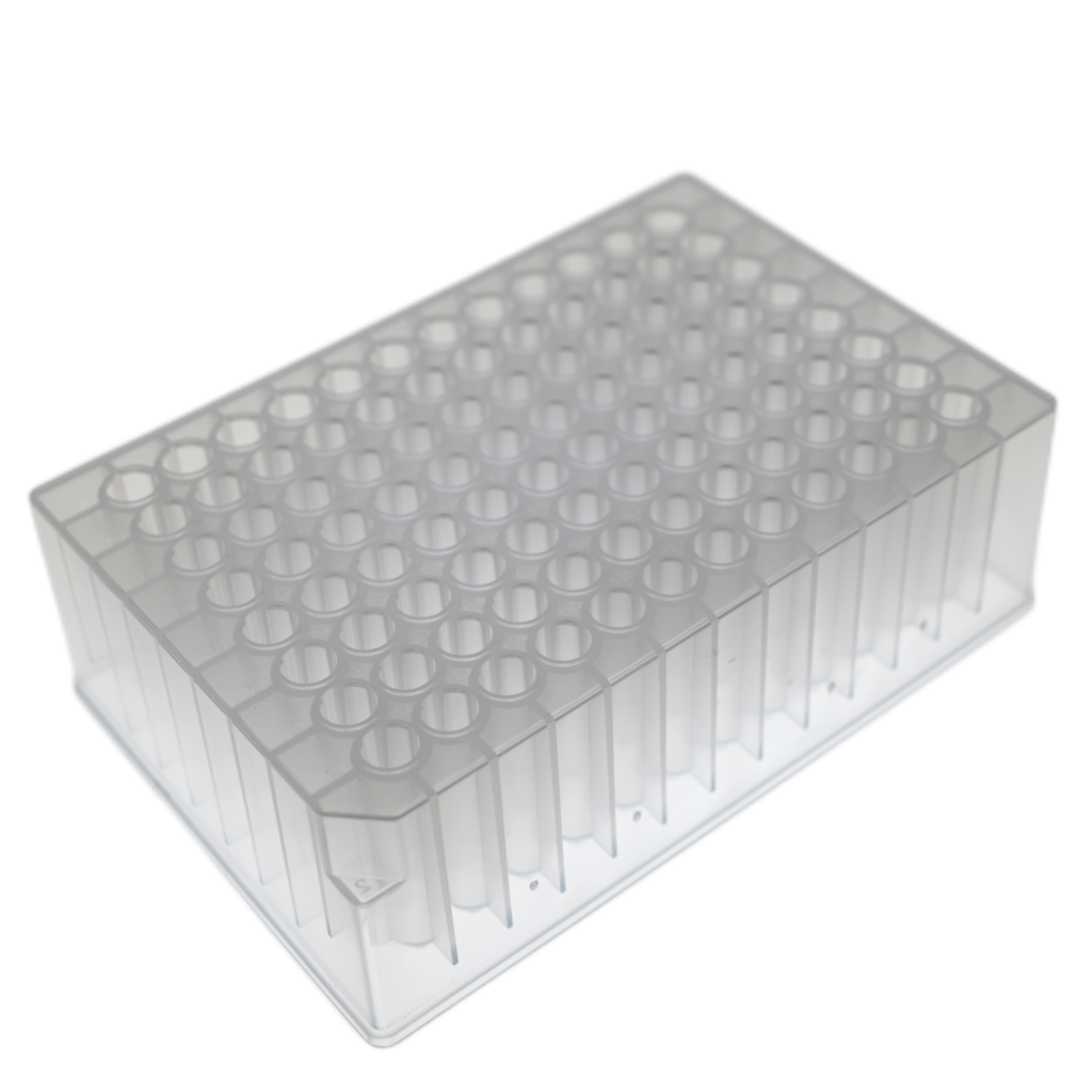 Deep Well Plates, 96-Well, 1.3mL, Round Well, V Bottom – Galactics ...